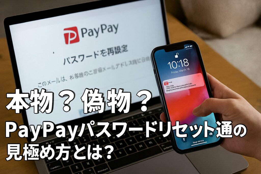 本物？偽物？PayPayパスワードリセット通知の見極め方をわかりやすく解説 | すっきりブログ